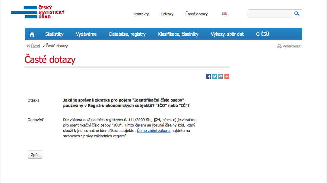 IČO nebo IČ co je správné